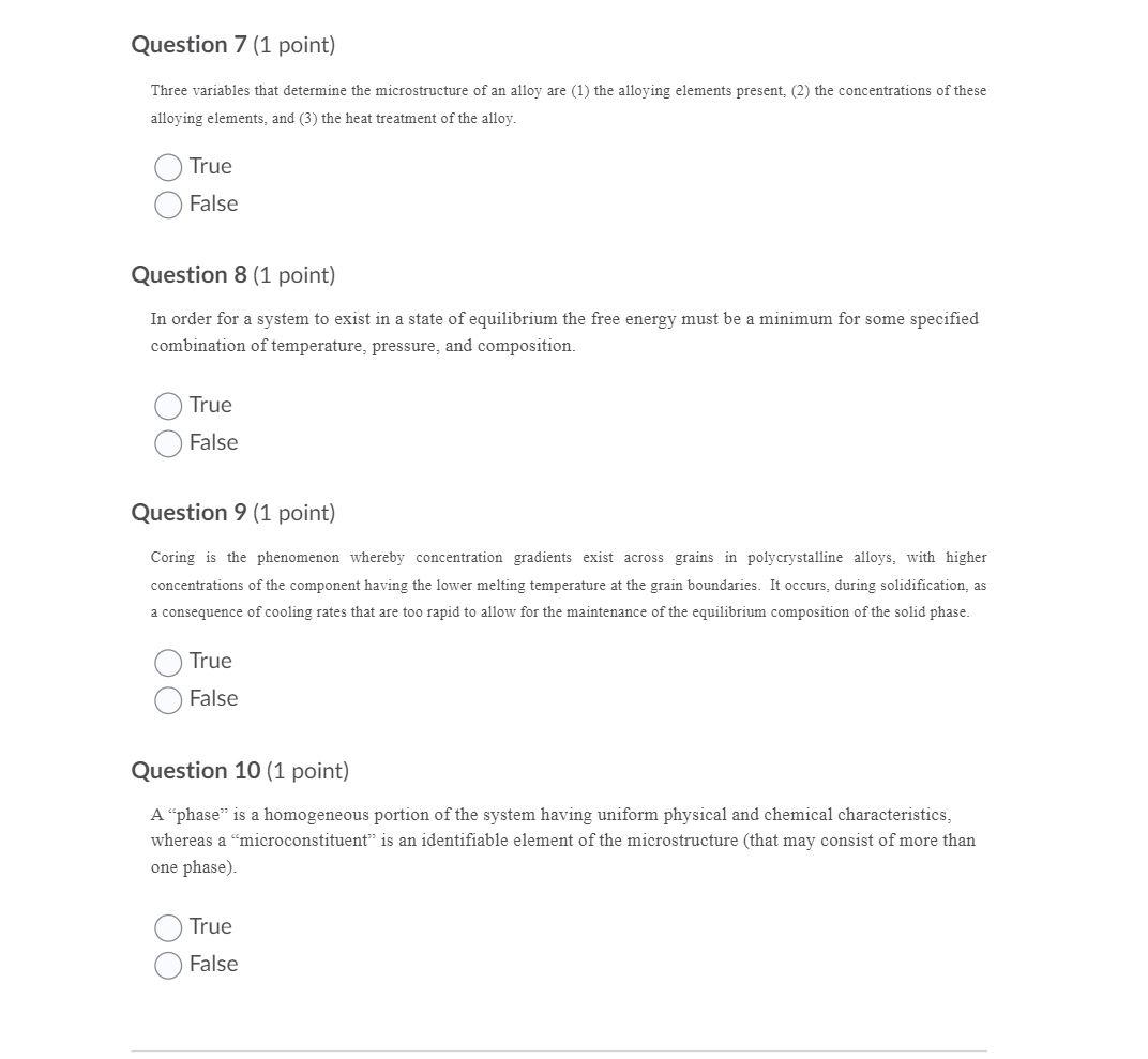 Solved Question 7 (1 point) Three variables that determine | Chegg.com