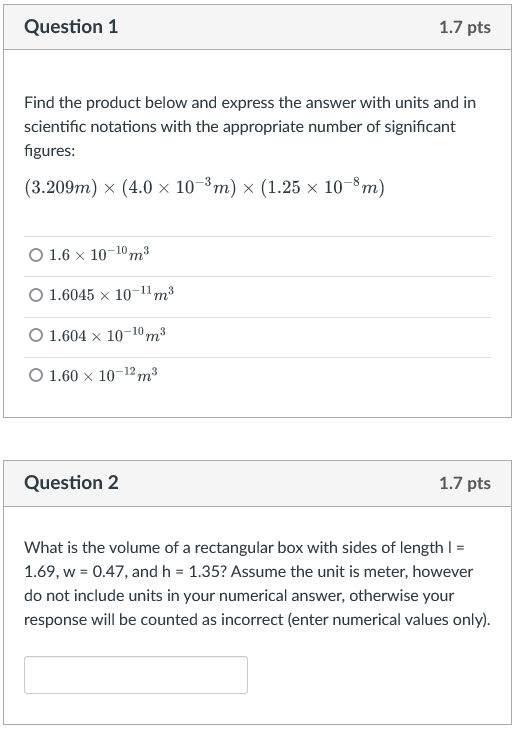Solved Find the product below and express the answer with | Chegg.com