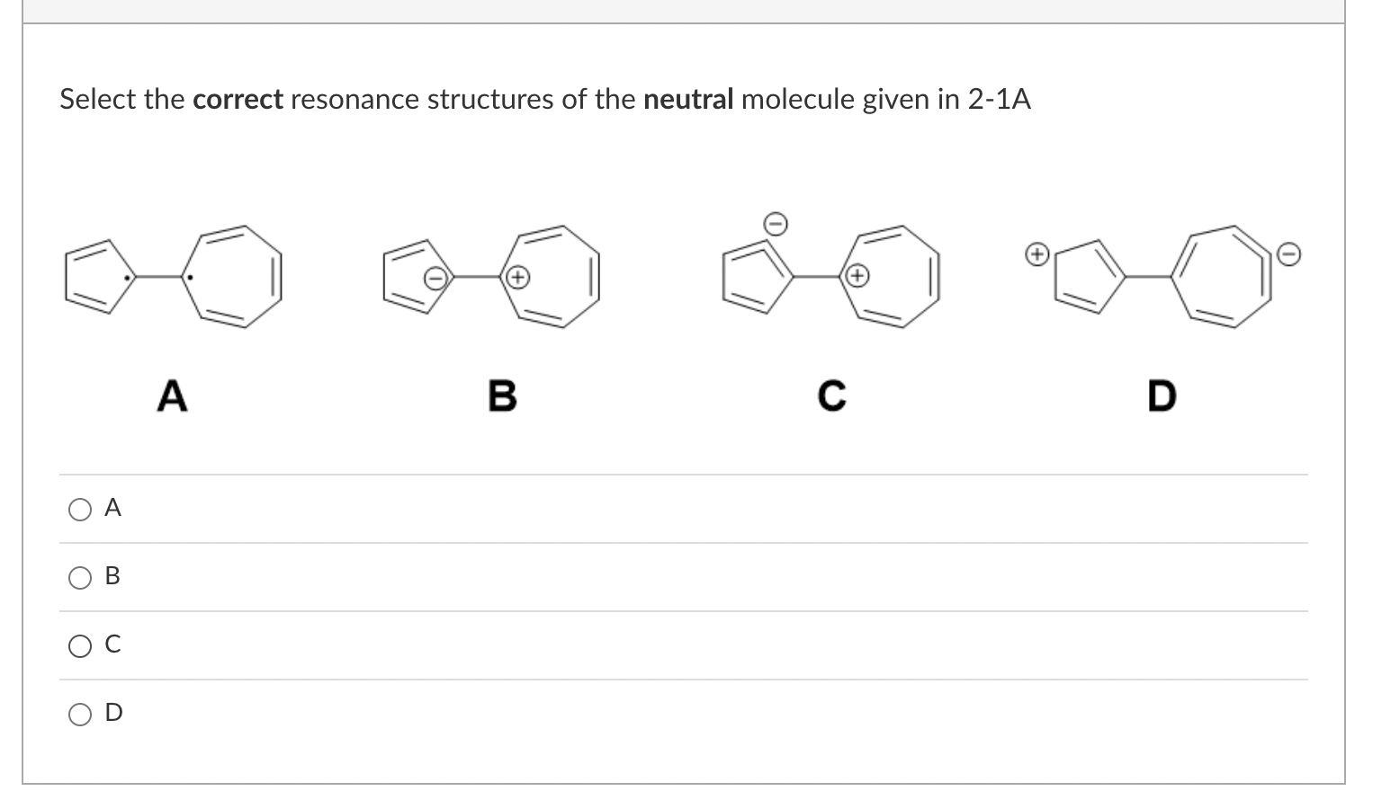 Solved Select the correct resonance structures of the | Chegg.com