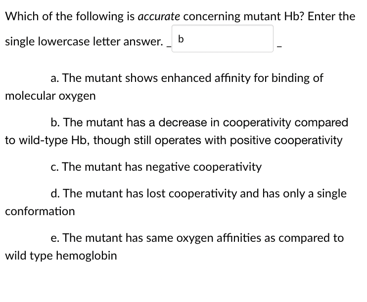 Solved Which of the following is accurate concerning mutant | Chegg.com