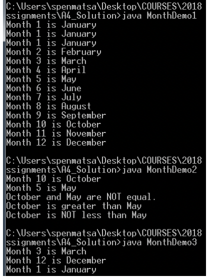 Solved Month Class Write a class named Month. The class | Chegg.com