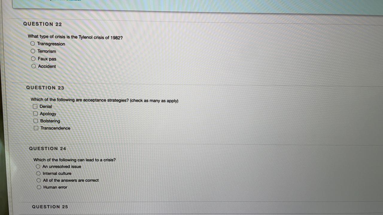 Solved Question Completion Status: QUESTION 19 Which of the | Chegg.com