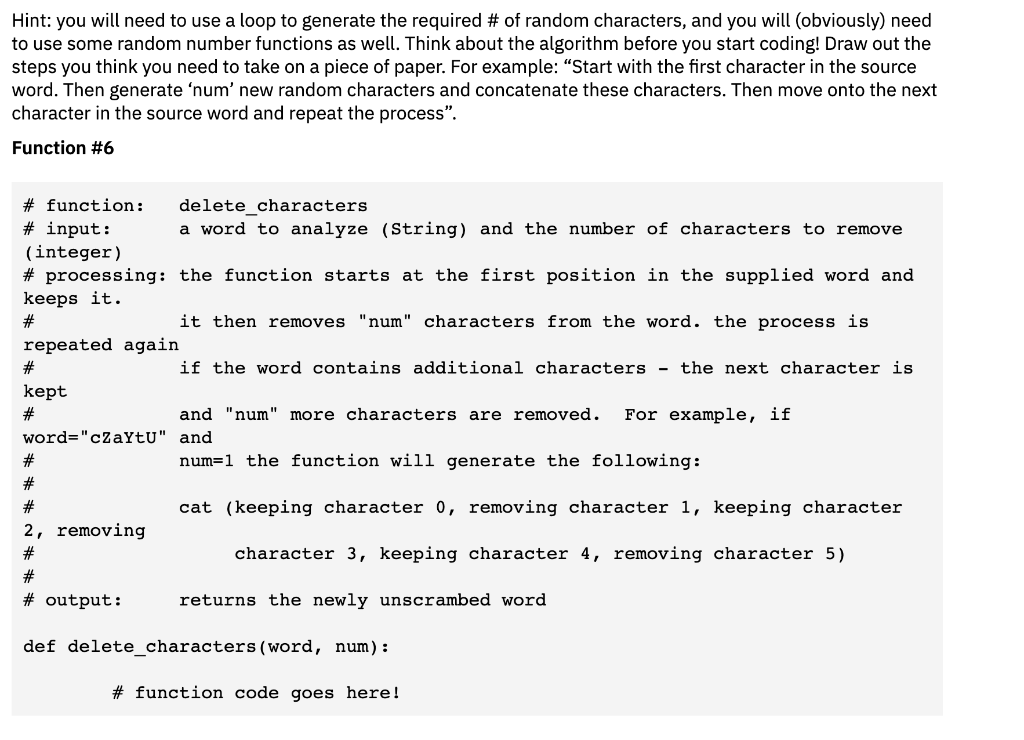 Solved For this part you will be writing a series of | Chegg.com