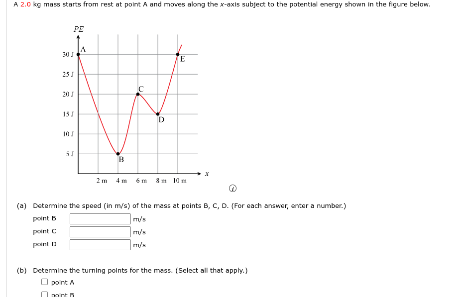 Solved (a) Determine the speed (in m/s ) of the mass at | Chegg.com