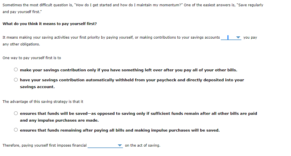 Solved Please answer all questions. The drop down answers | Chegg.com