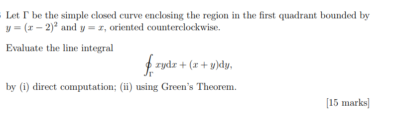 Solved Let I be the simple closed curve enclosing the region | Chegg.com