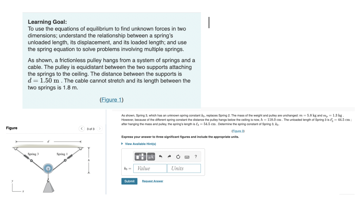 Solved Learning Goal: To use the equations of equilibrium to | Chegg.com