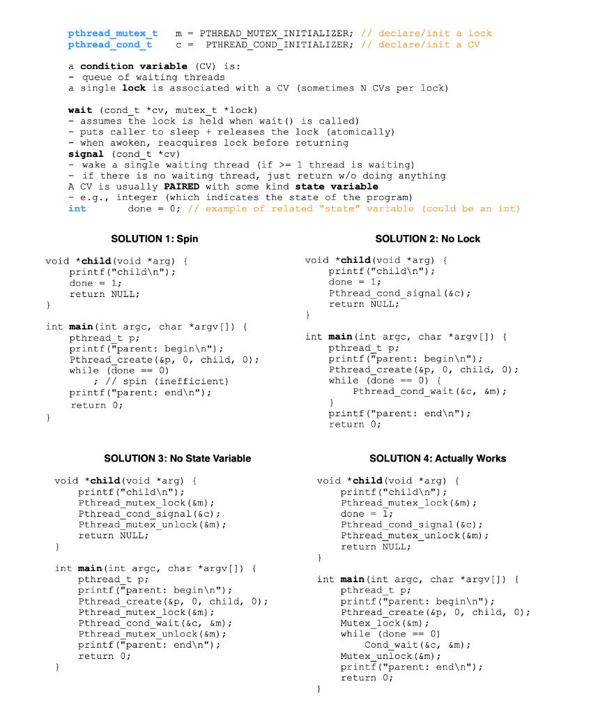 Solved SOLUTION 4 of Handout-CVDef+ForkJoinProblem.pdf | Chegg.com