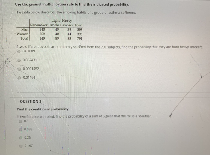 Solved Use the general multiplication rule to find the | Chegg.com