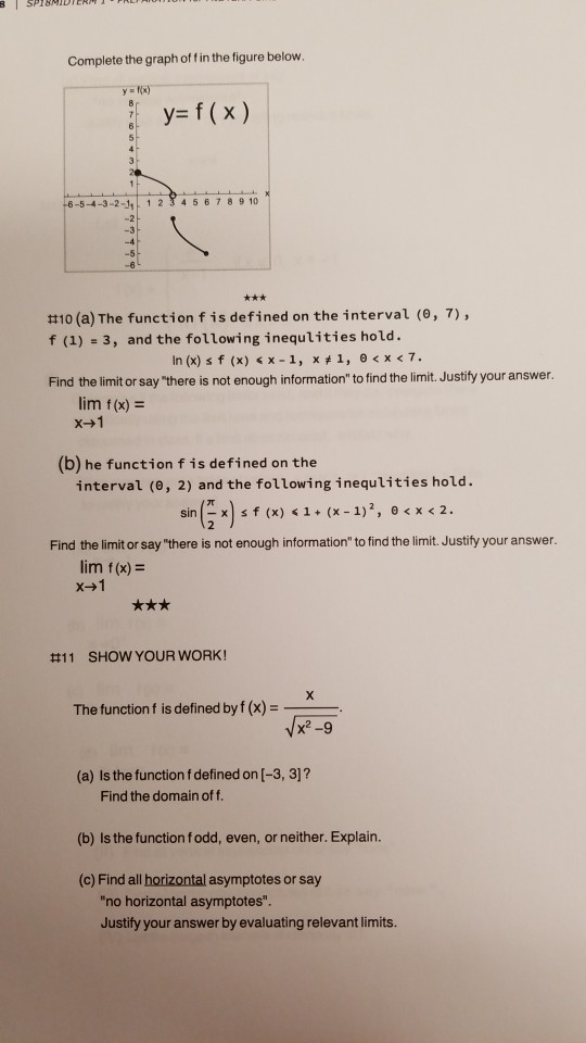 Solved 9 A Function Fis Is An Even Function Defined On