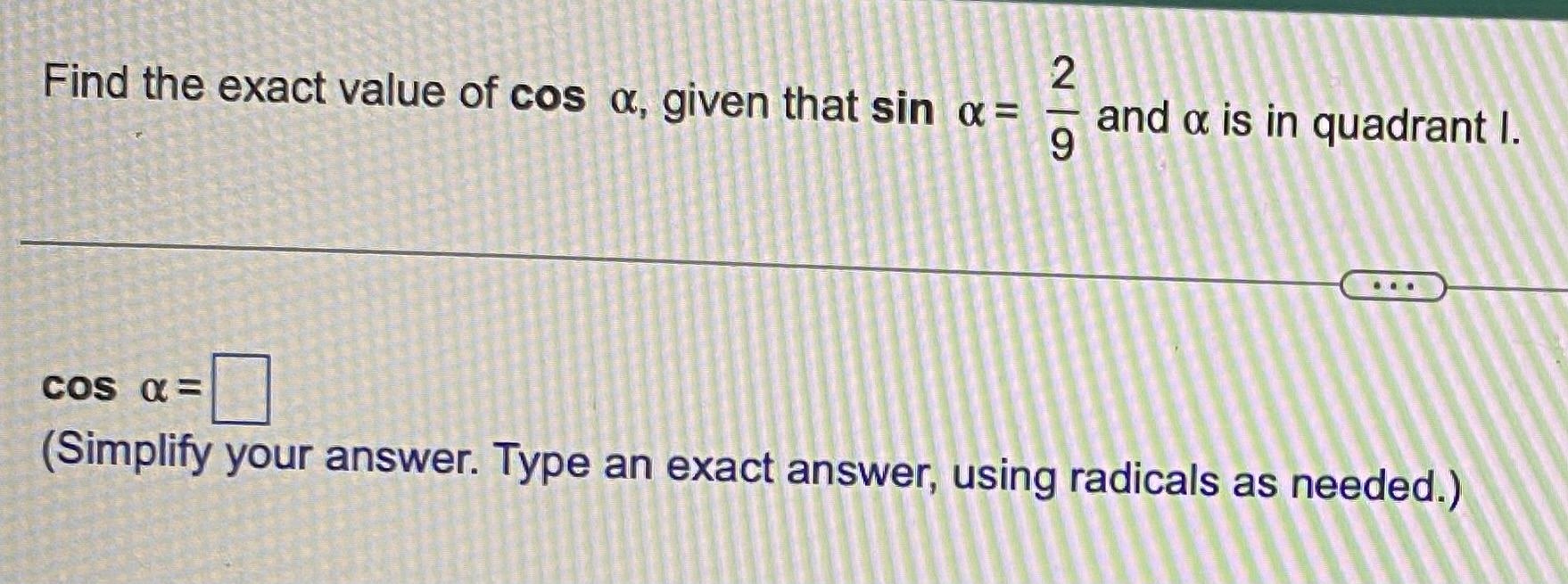 Solved Name the quadrant in which the angle, given in | Chegg.com