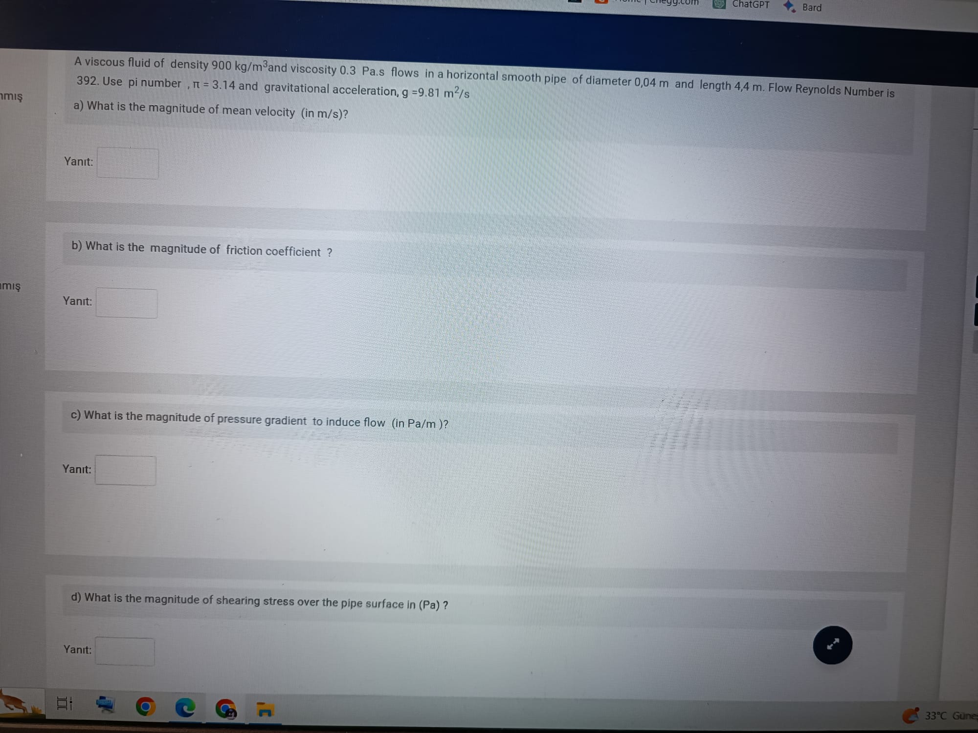 Solved 392. Use pi number , π=3.14 and a) What is the | Chegg.com