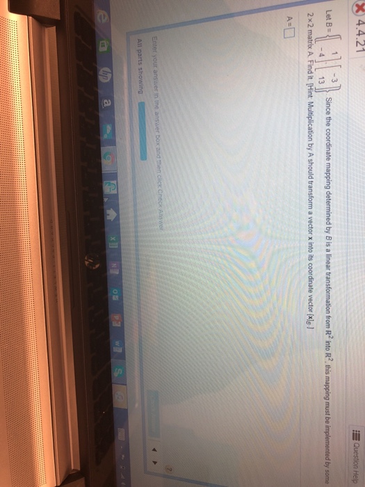 Solved Let B- Since the coordinate mapping determined by B | Chegg.com