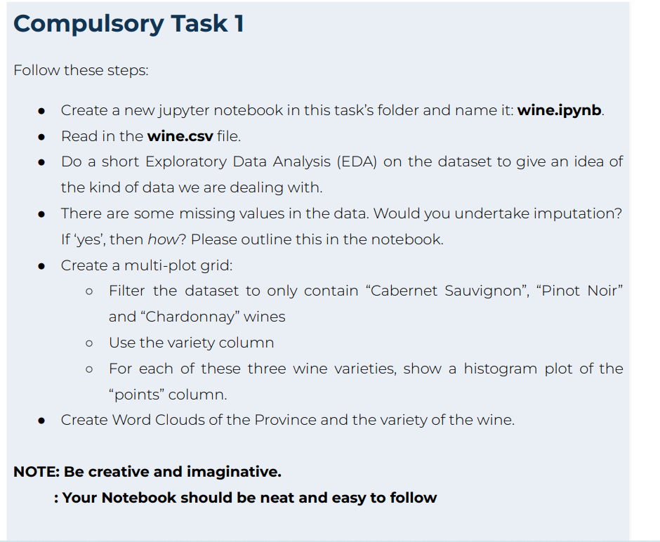 Solved Hi there, Please can you help me with this task using | Chegg.com