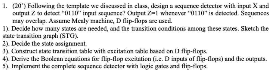 Solved 1. (20') Following the template we discussed in | Chegg.com