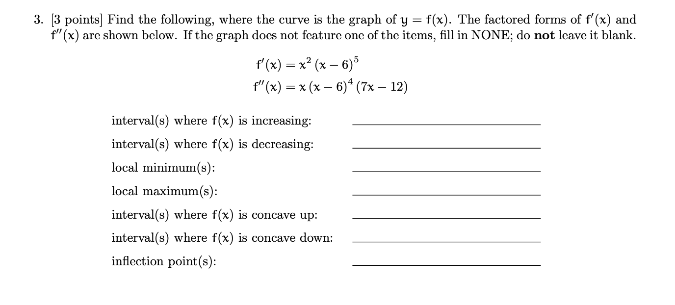 Solved 3. [3 points] Find the following, where the curve is | Chegg.com
