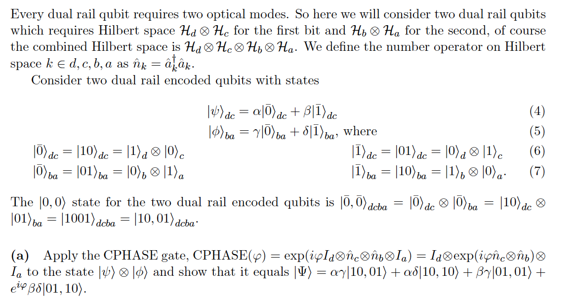 Every dual rail qubit requires two optical modes. So | Chegg.com Every dual rail qubit requires two optical modes. So | Chegg.com