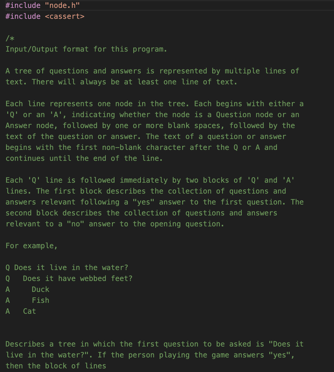 Solved Just have to follow the steps and update node.cpp | Chegg.com