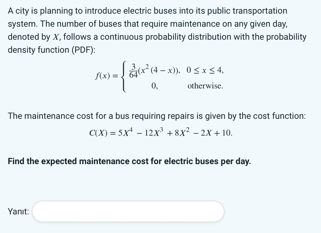 Solved A city is ﻿planning to ﻿introduce electric buses into | Chegg.com