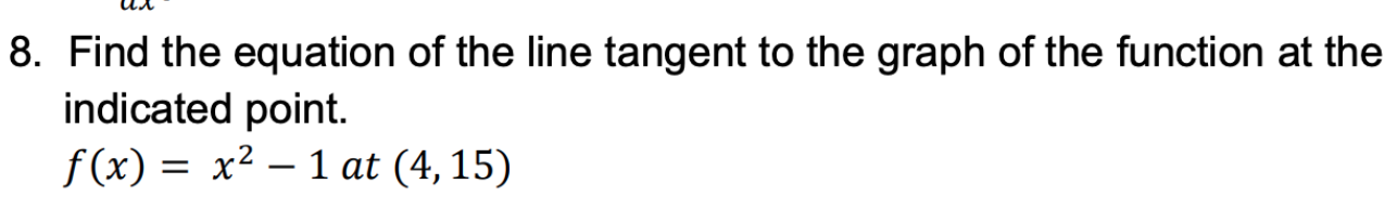 Solved 3. Find the equation of the line tangent to the graph | Chegg.com