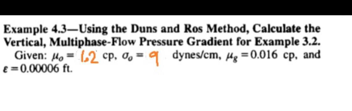 Solved Example 4.3-Using the Duns and Ros Method, Calculate | Chegg.com