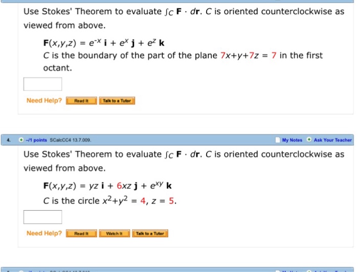 Solved Use Stokes' Theorem to evaluate sc F dr. C is | Chegg.com