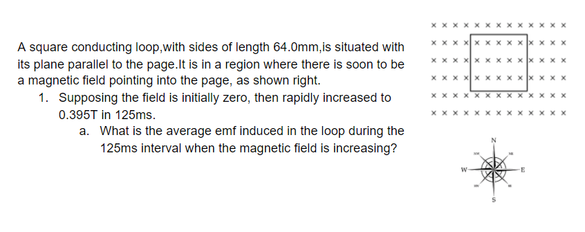 Solved A square conducting loop,with sides of length | Chegg.com