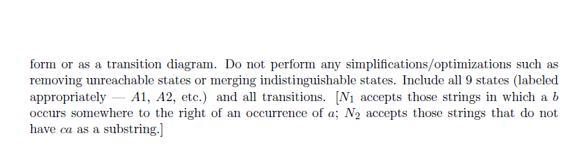 Solved (15 points) Consider the following two DFAs N1 and N2 | Chegg.com