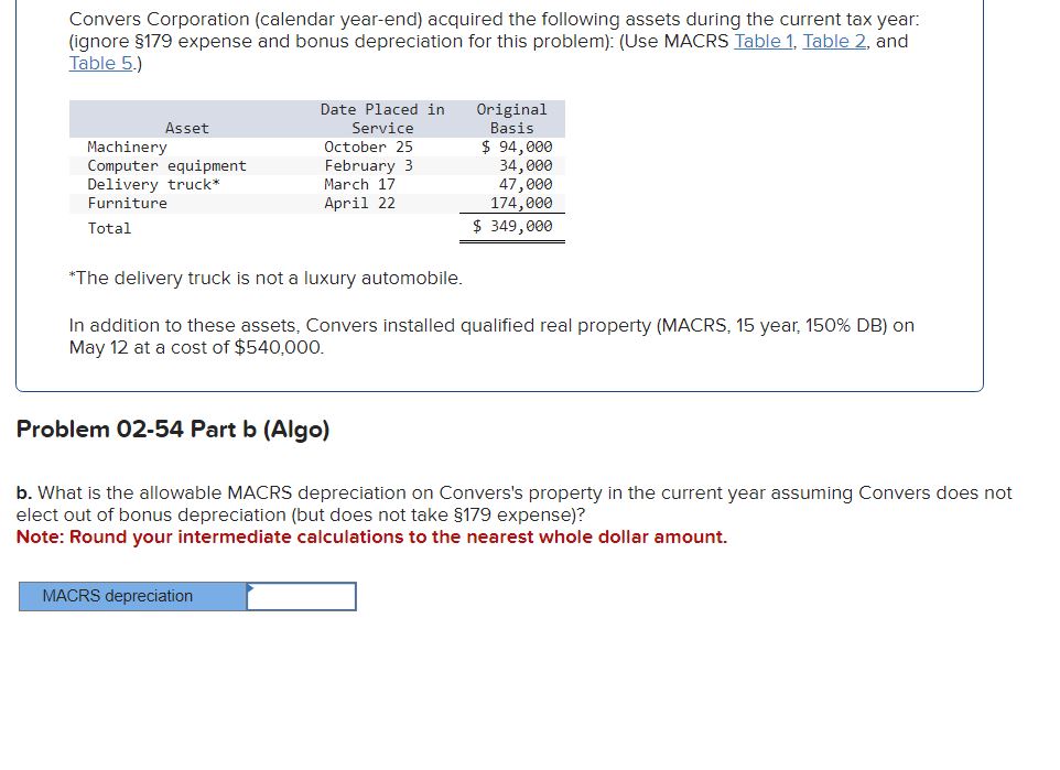 Solved Problem 04-49 (LO 04-3) (Algo) [The following | Chegg.com