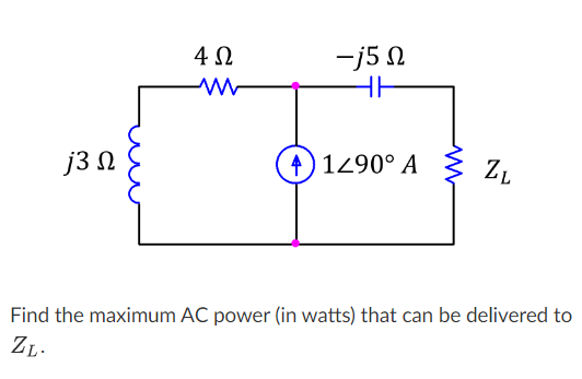 Solved Find the maximum AC power (in watts) that can be | Chegg.com
