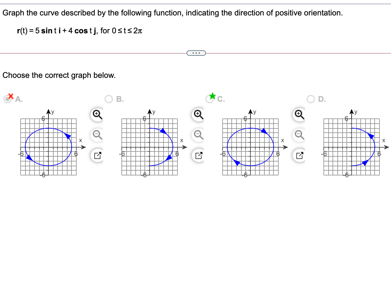 Solved Graph the curve described by the following function, | Chegg.com