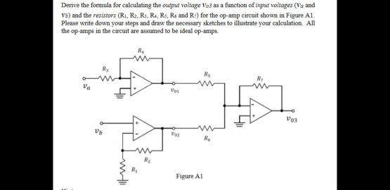 Solved Derive the formula for calculating the output voltage | Chegg.com