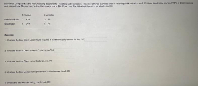 Solved Please answer with FORMULAS / EXPLANATION*The answers | Chegg.com