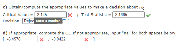 Solved Why is my Tcrit value wrong? My work to find it: | Chegg.com