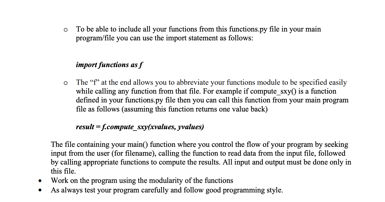 Solved . Requirements Using the two lists containing the | Chegg.com
