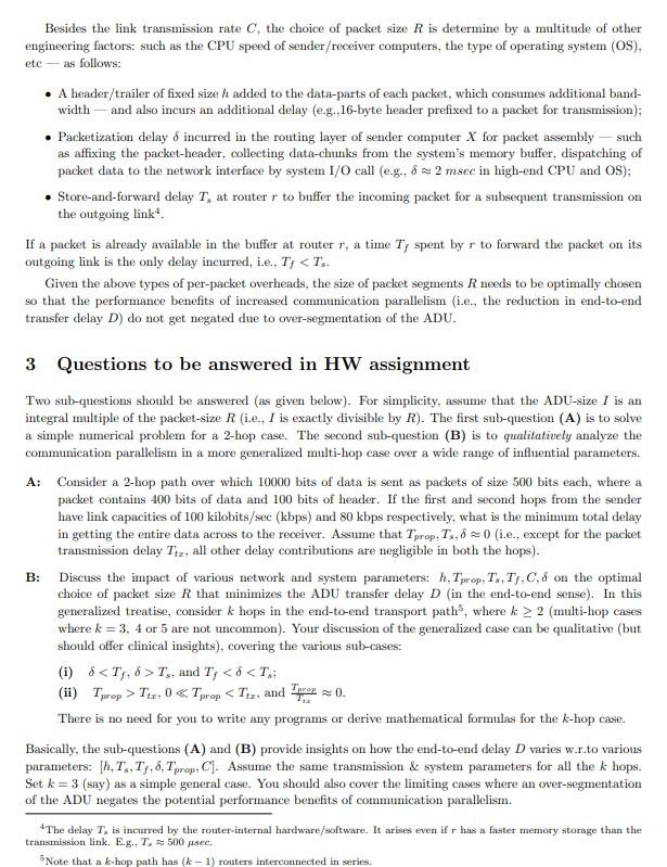 Problem: Multi-hop communication parallelism via | Chegg.com