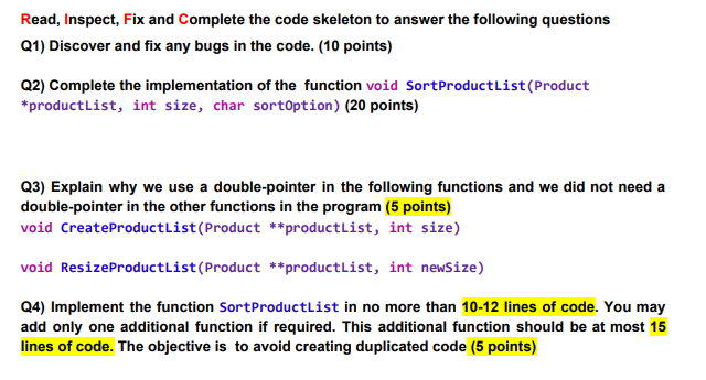Solved We have a C program that allows the user to create | Chegg.com