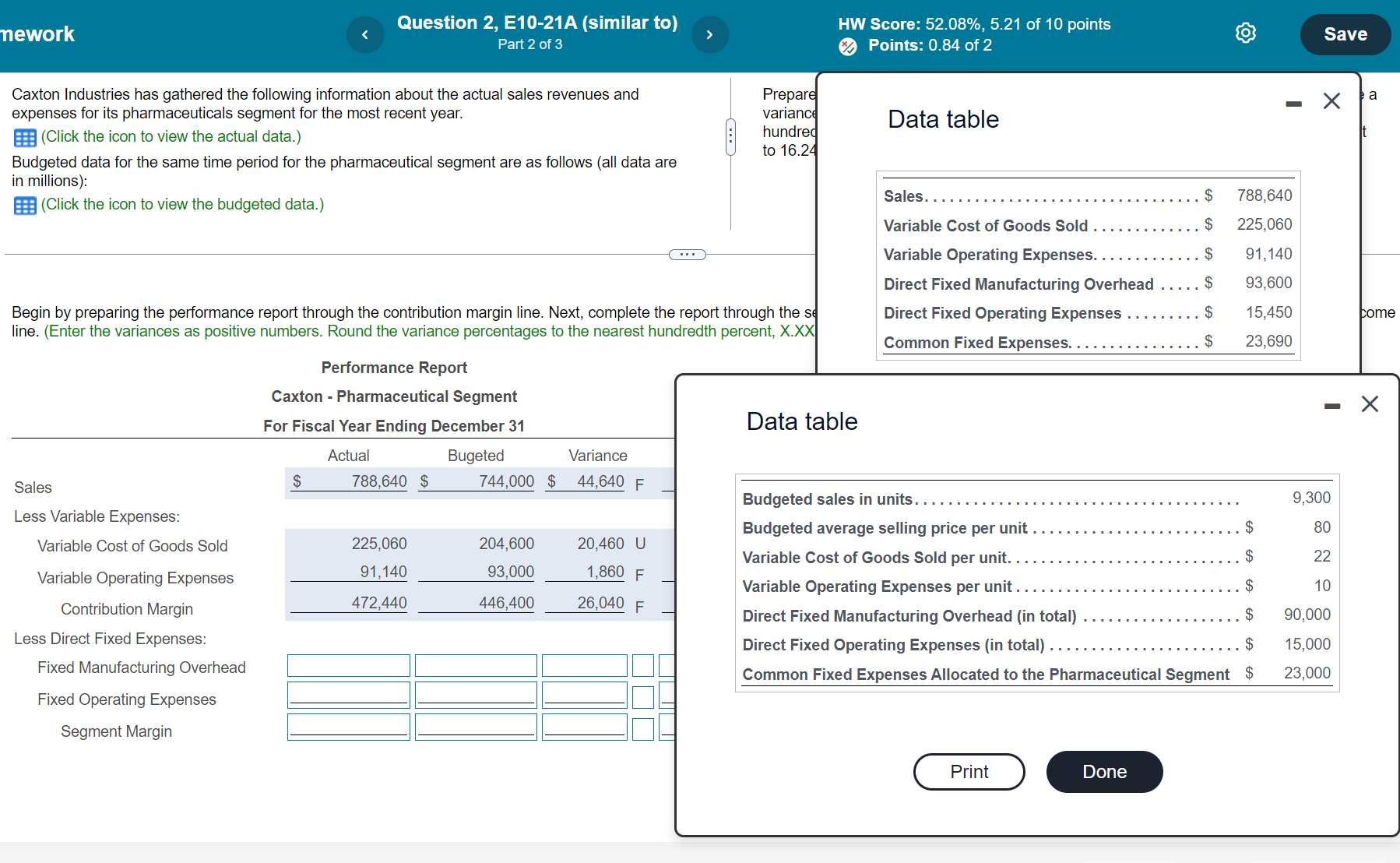 Solved Caxton Industries has gathered the following | Chegg.com