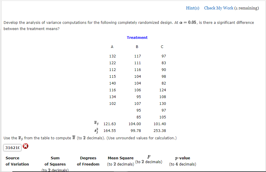 Solved Hint(s) Check My Work (1 remaining) Develop the | Chegg.com