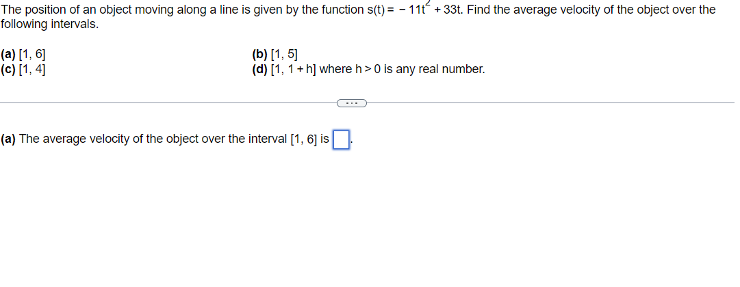 Solved The position of an object moving along a line is | Chegg.com