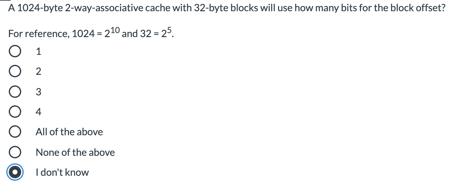 Solved A 1024-byte 2-way-associative cache with 32-byte | Chegg.com