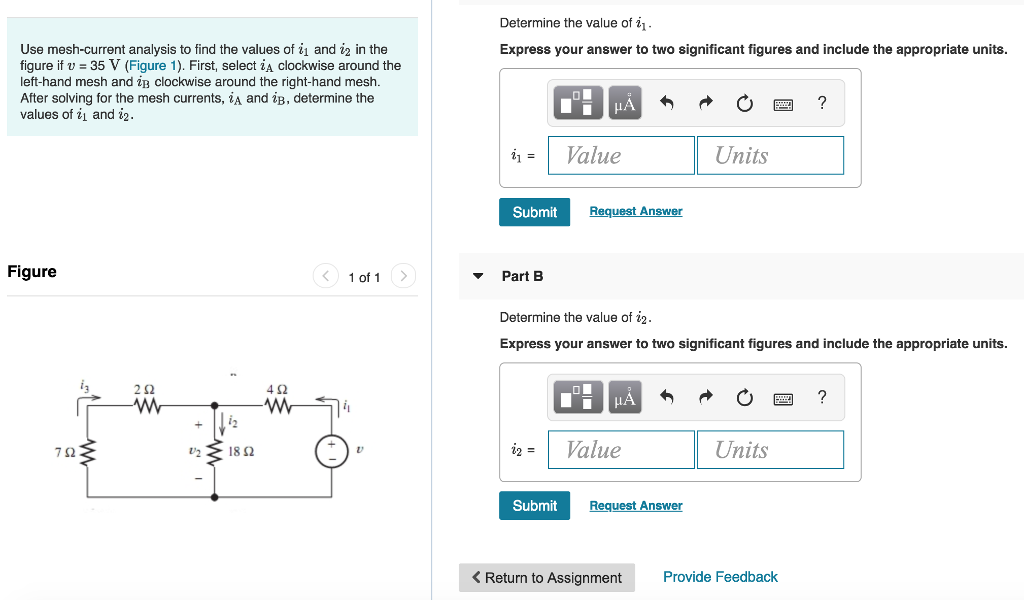 Solved Use mesh-current analysis to find the values of i1 | Chegg.com