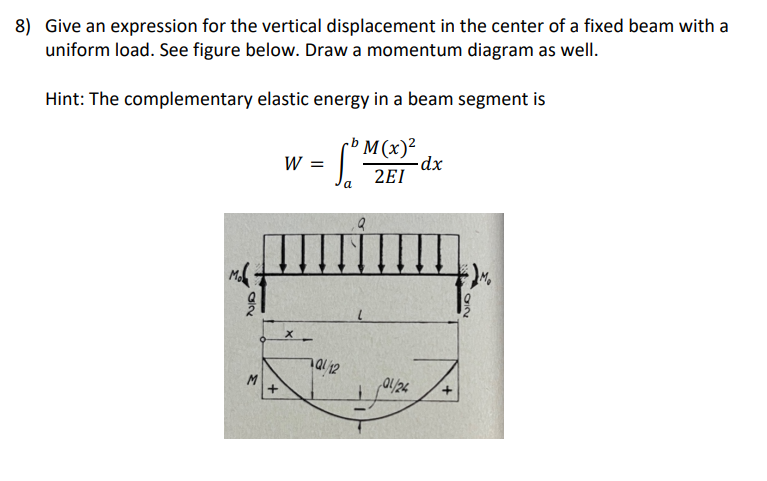 Solved Give an expression for the vertical displacement in | Chegg.com