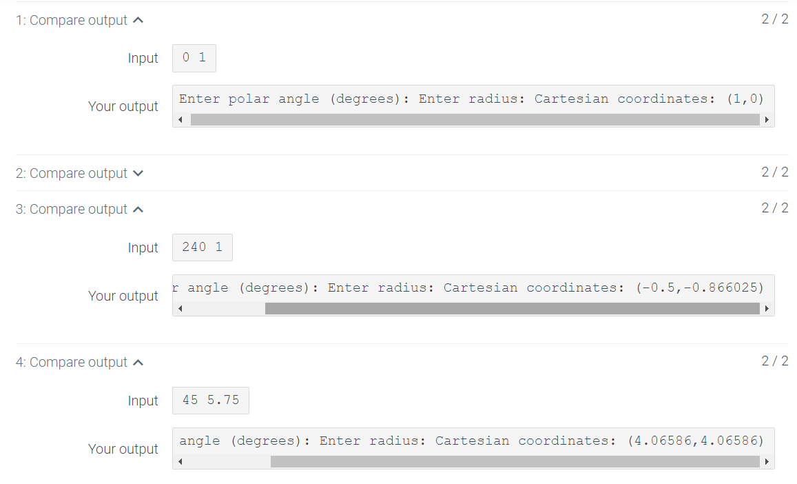 Solved Output differs. See highlights below. Input 180 6 | Chegg.com