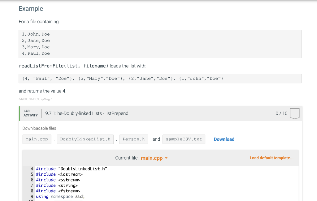Solved Description In this assignment you are to implement a | Chegg.com