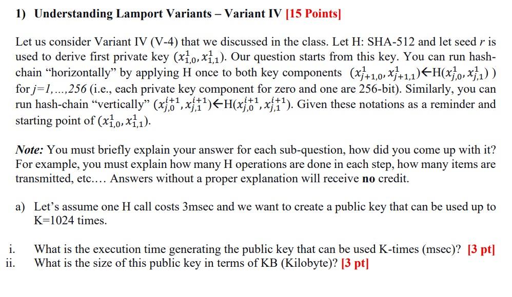 Solved Let us consider Variant IV (V-4) that we discussed in | Chegg.com