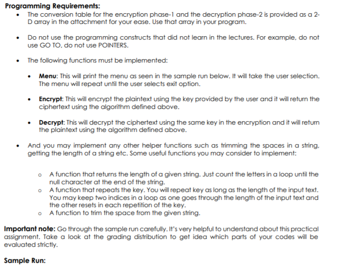 Solved Simple Cipher Purpose: The main purpose of this | Chegg.com