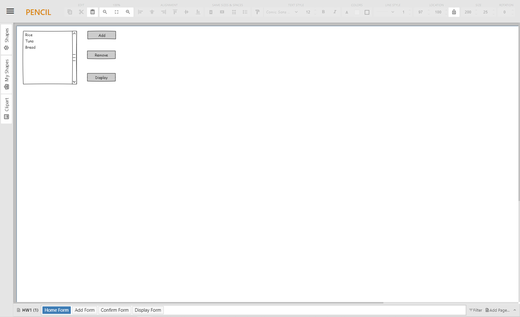 Solved The document is a wireframe for a Web application | Chegg.com