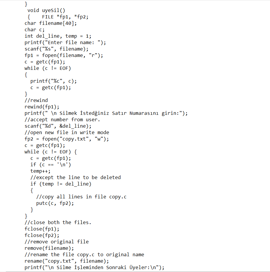 #include struct uyeler char uye_adi [20]; char | Chegg.com