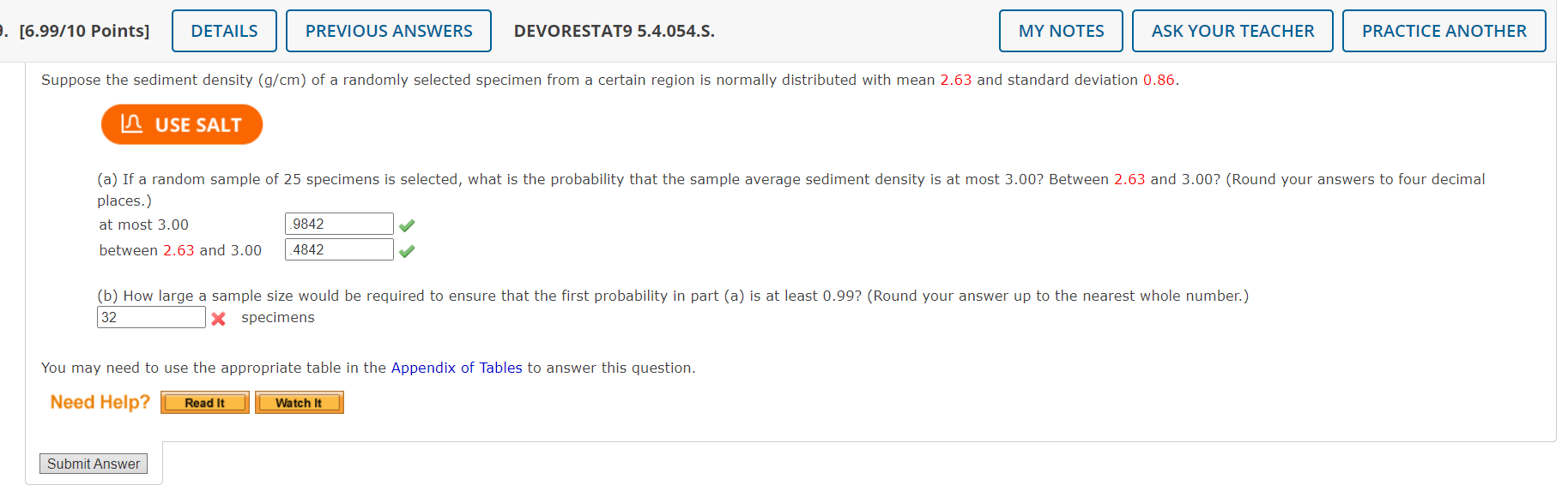 Solved . [6.99/10 Points] DETAILS PREVIOUS ANSWERS | Chegg.com